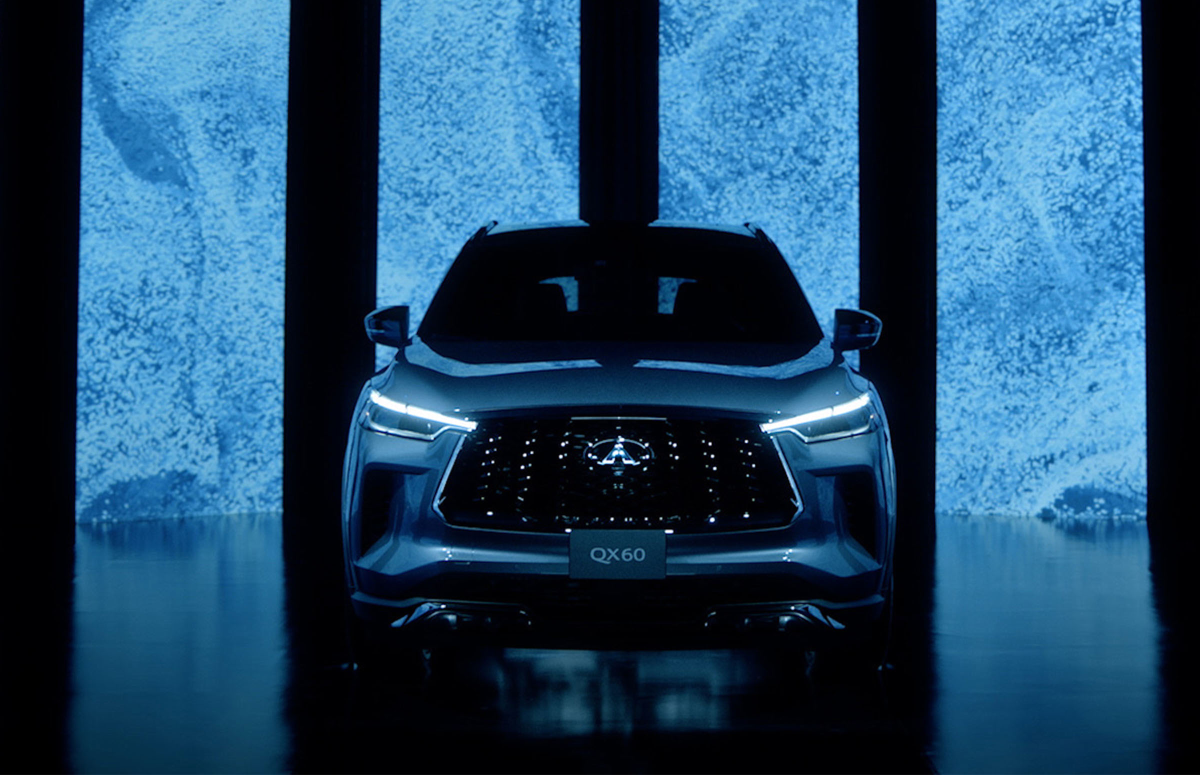 INFINITI QX60 Moonbow Blue - AI Generated Digital Art | INFINITI Global